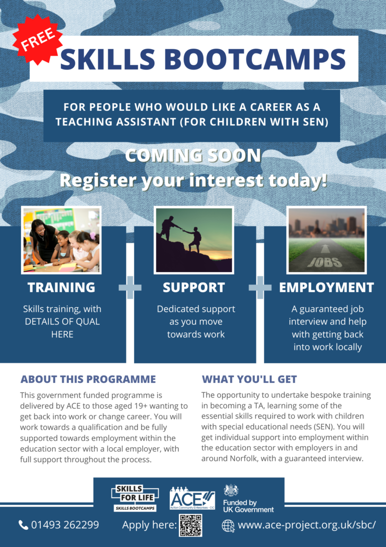 Action Community Enterprises C I C | Norwich,Norfolk | SKILLS BOOTCAMPS